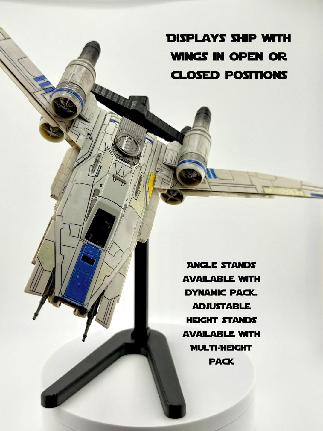 U-wing Flight Stand for Micro Galaxy Squadron | Cosmic Swap Flight ...