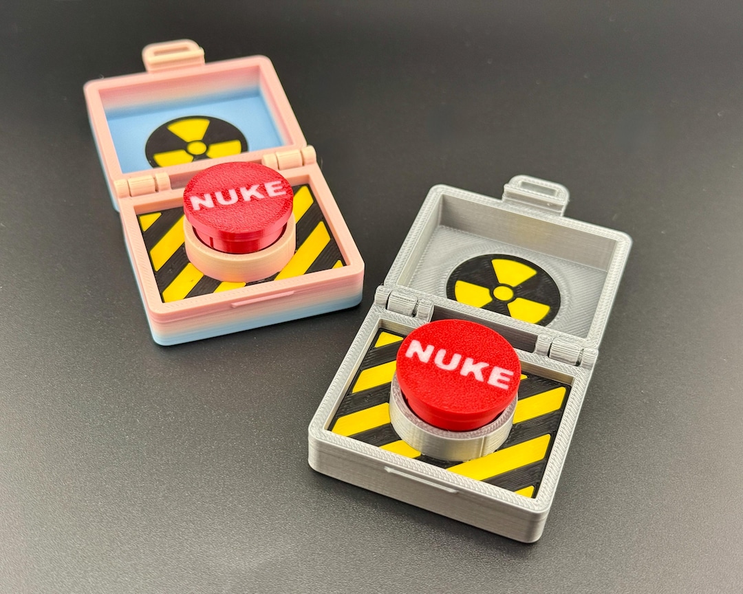 Nuke Briefcase Clicker Toy – Loud Mechanical Switch Fidget – Spy Toy ...