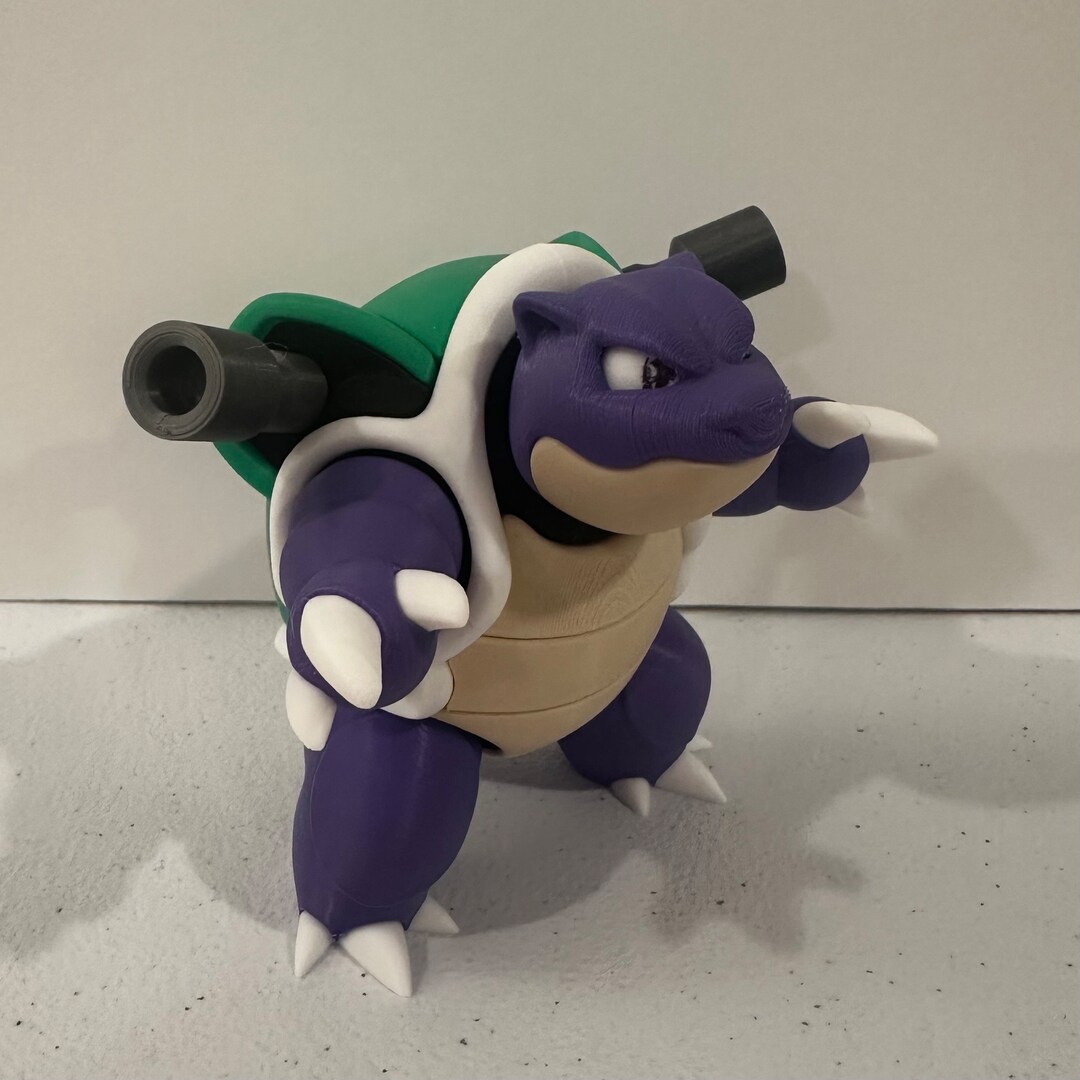 Shiny Blastoise Pokemon Model Kit Figure 41 Multicolor Parts or Pre ...