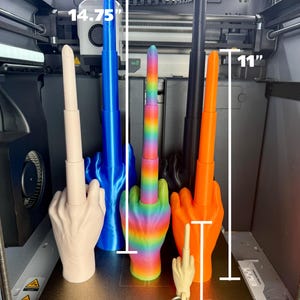 3D Printed Collapsing Middle Finger: Funny Gag Gift Desk Toy - Etsy