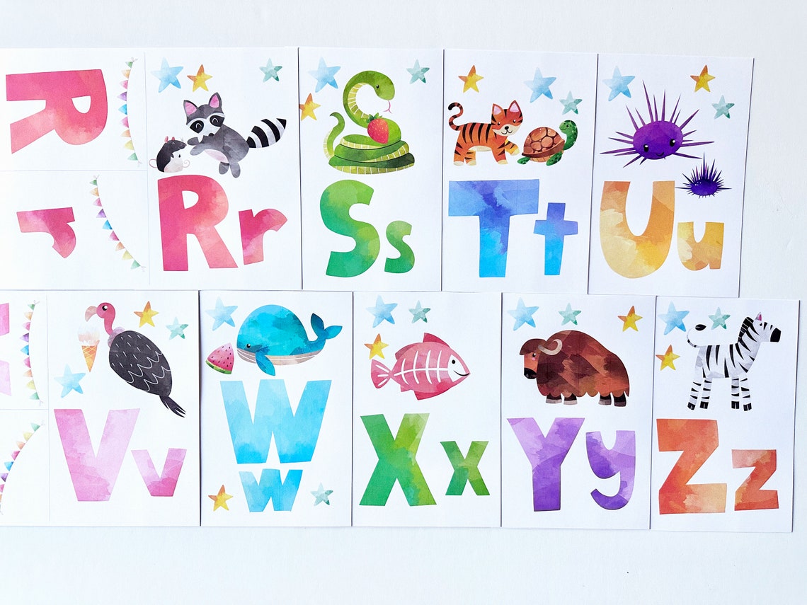 Phonetic Alphabet Flashcards, ABC Flashcards, Letter Cards, Educational ...