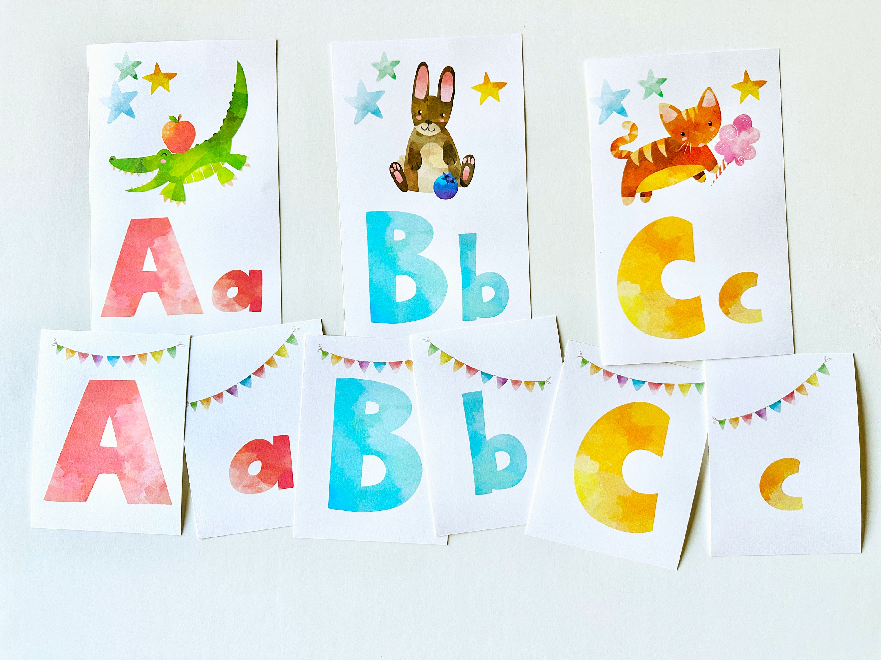 Phonetic Alphabet Flashcards, ABC Flashcards, Letter Cards, Educational ...