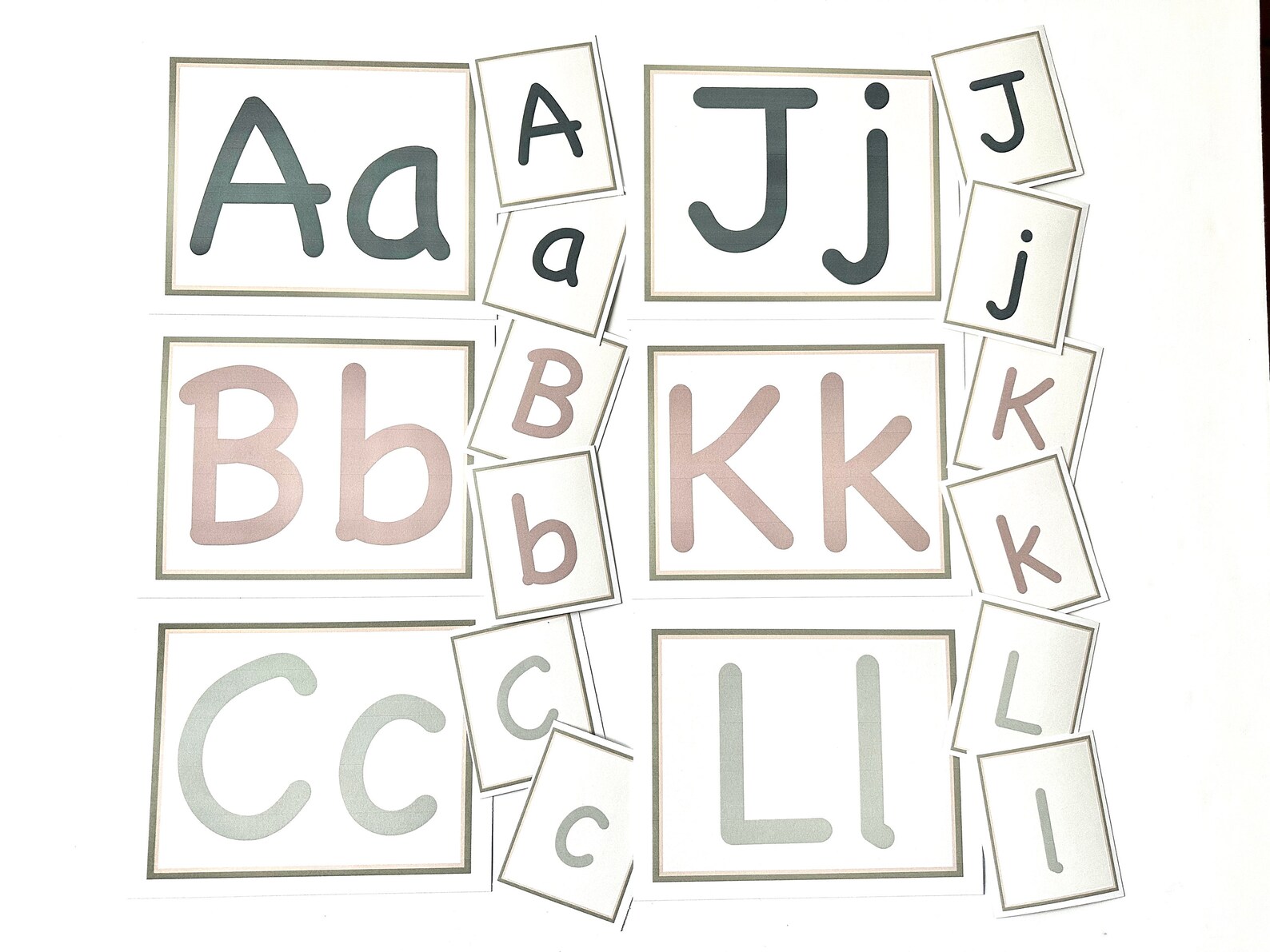 Letter Flashcards, Uppercase Letter Flashcards, Lowercase Letter ...