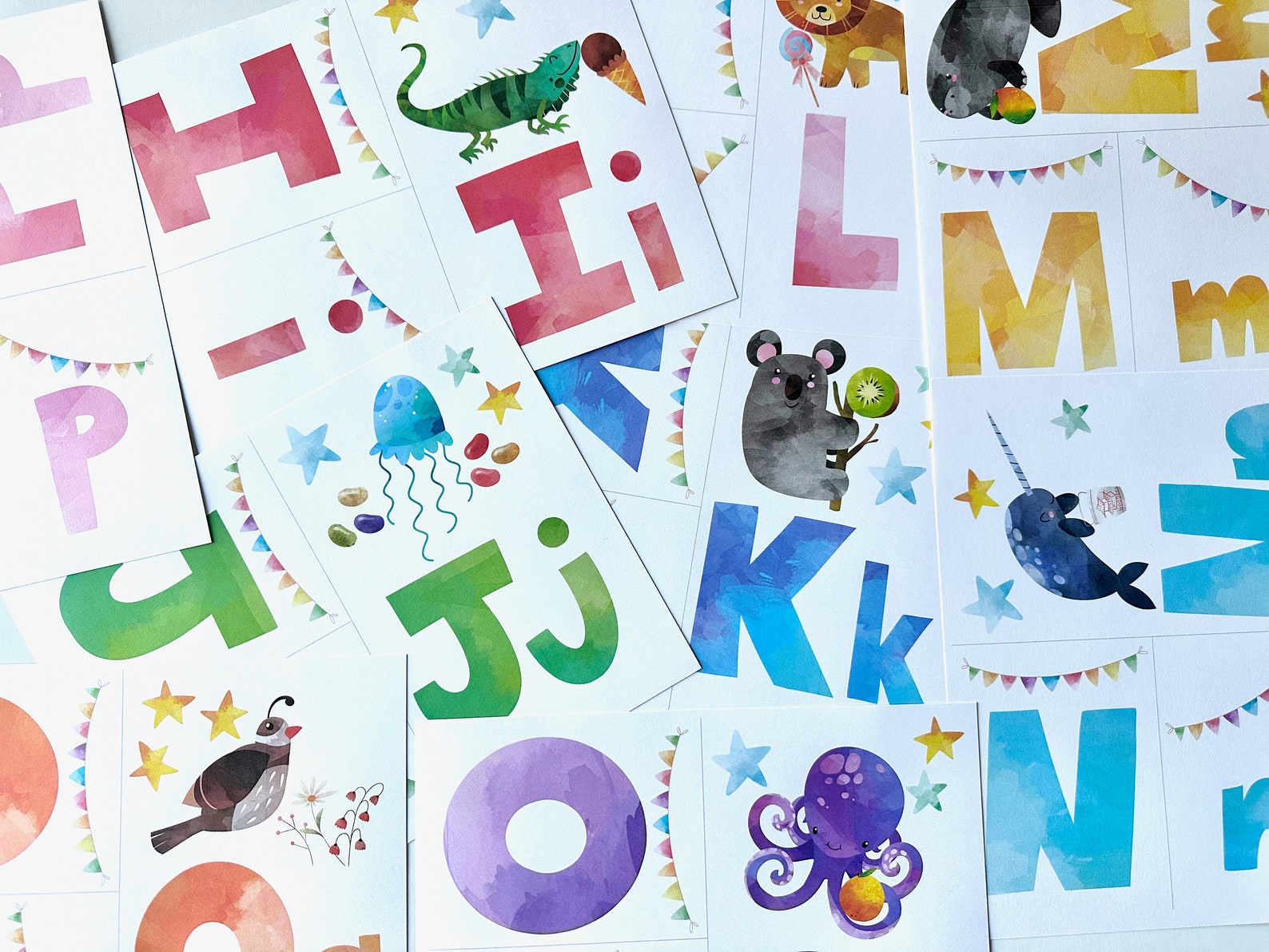 Phonetic Alphabet Flashcards, ABC Flashcards, Letter Cards, Educational ...