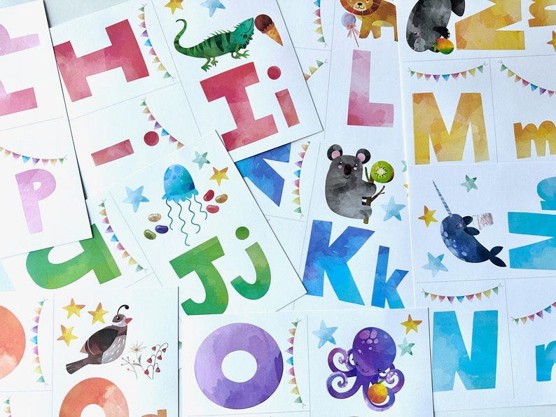 Phonetic Alphabet Flashcards, ABC Flashcards, Letter Cards, Educational ...