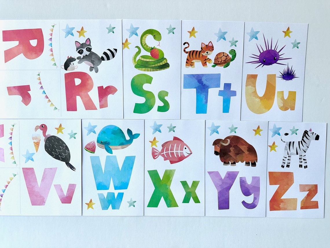 Phonetic Alphabet Flashcards, ABC Flashcards, Letter Cards, Educational ...