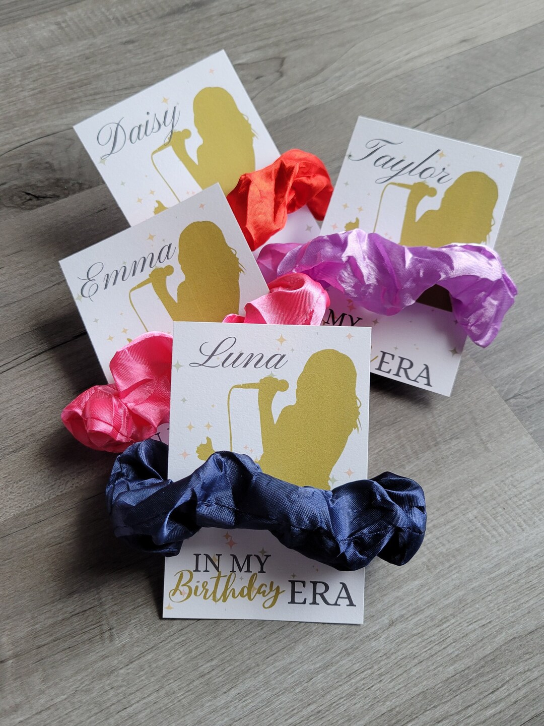 Personalized in My Era Scrunchie Any Occasion Birthday Gift Party Favor ...