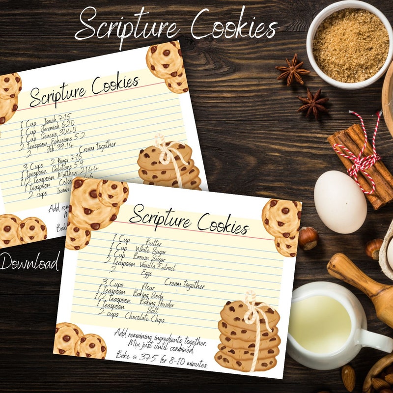 Digital Recipe Cookie - Etsy