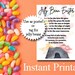 Jelly Bean Easter Poem Printable Easter Treat Topper Religious Jelly ...