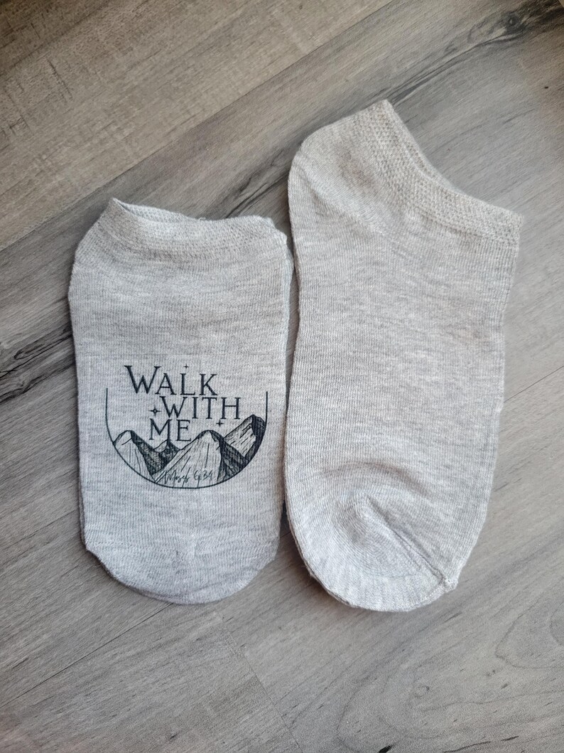 Personalized Walk With Me, 2026 LDS Youth Theme Ankle Socks (assorted ...