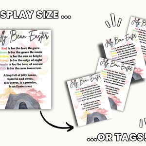 Jelly Bean Easter Poem Printable | Easter Treat Topper | Religious ...