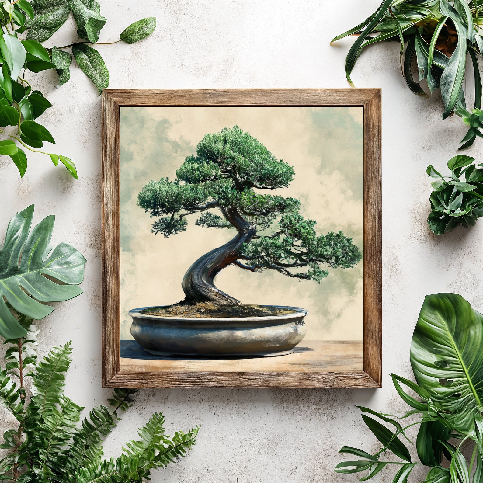 Bonsai Tree Painting - Etsy
