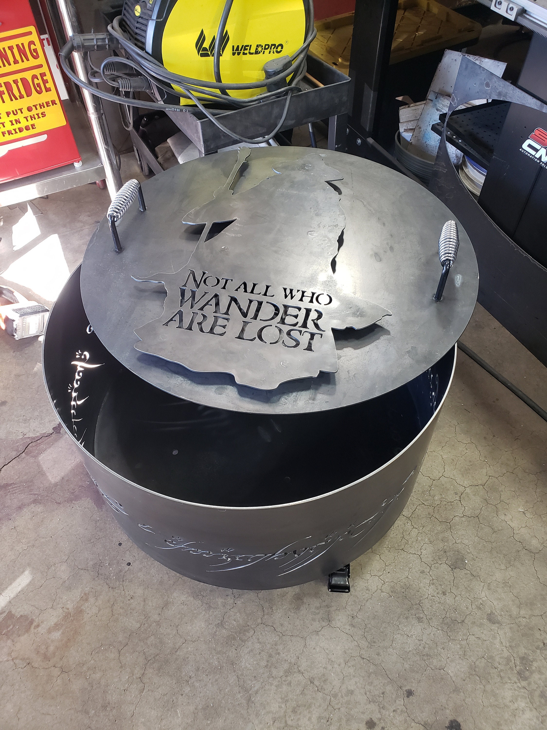 Lord of the Rings LOTR Inspired Fire Pit - Etsy