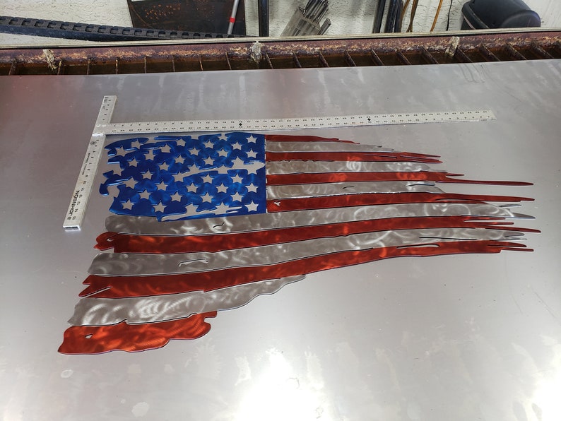 Distressed Tattered American Flag - Etsy Distressed Tattered American Flag - Etsy
