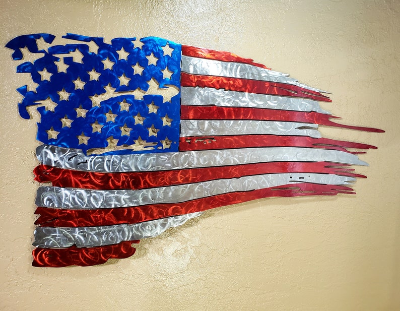 Distressed Tattered American Flag - Etsy Distressed Tattered American Flag - Etsy