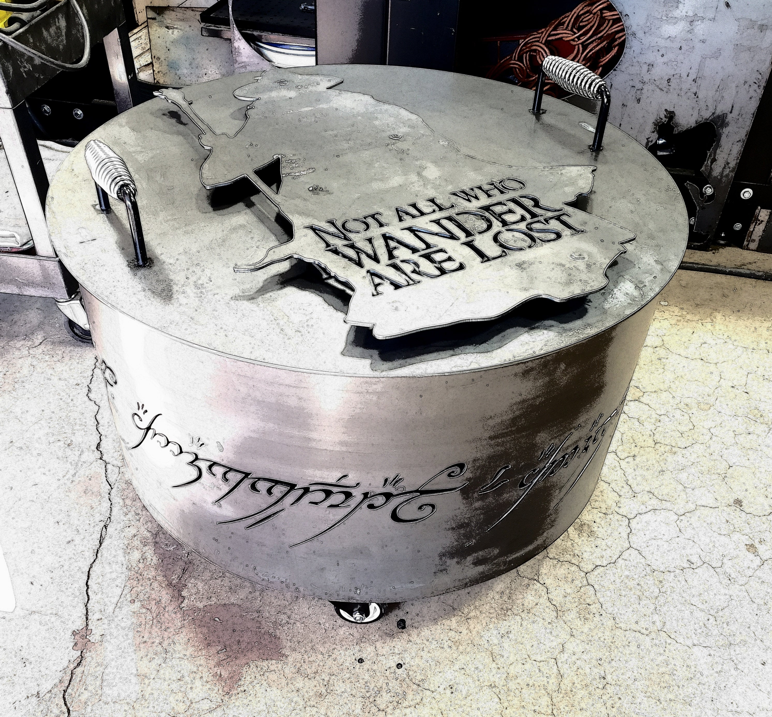 Lord of the Rings LOTR Inspired Fire Pit - Etsy