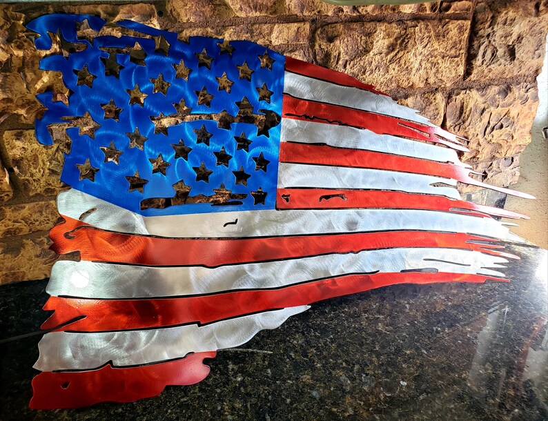 Distressed Tattered American Flag - Etsy Distressed Tattered American Flag - Etsy