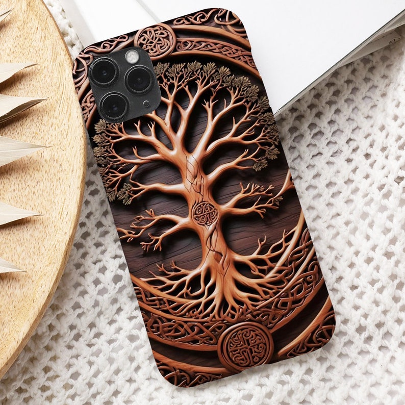 Norse 3D Tree of Life Celtic Knot Viking Phone Case, Mythical Norse ...