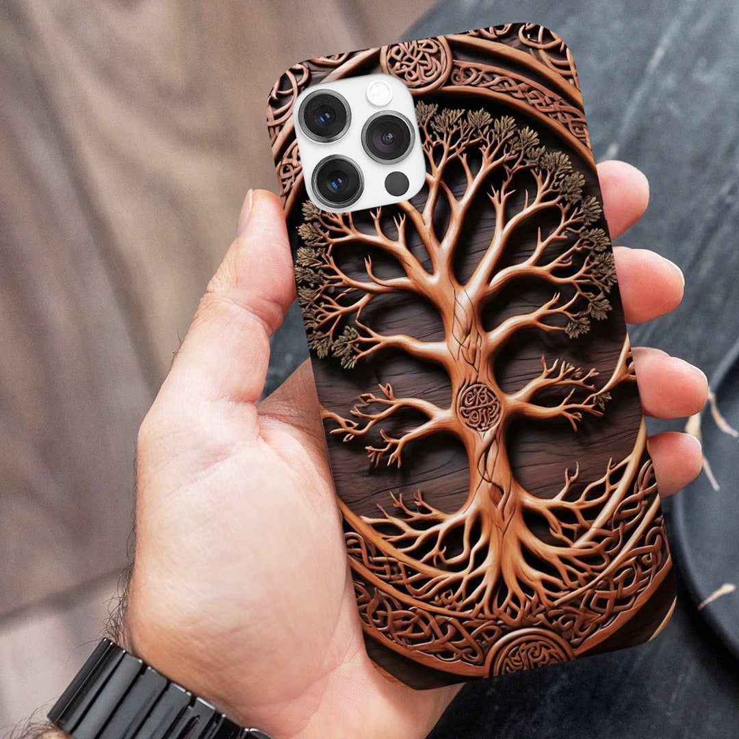 Norse 3D Tree of Life Celtic Knot Viking Phone Case, Mythical Norse ...