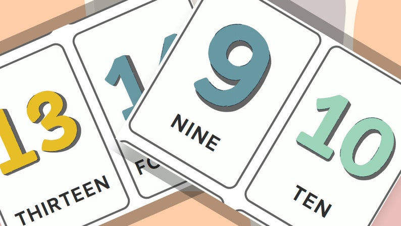 Number Flashcards, Printable Number Flashcards, Preschool Maths ...