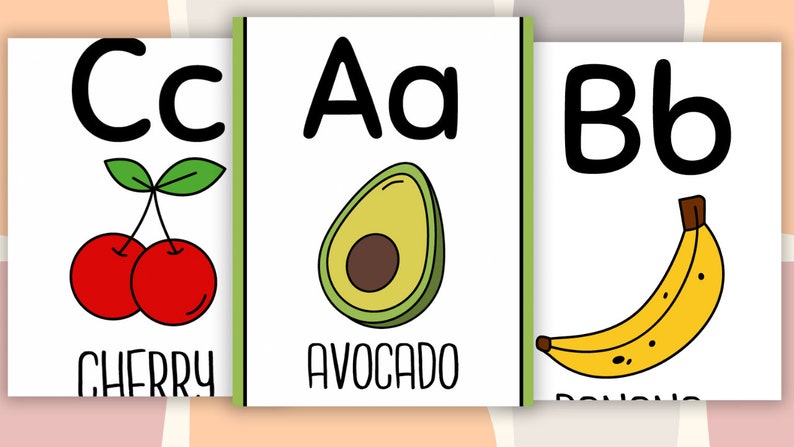 ABC 1-20 Oversized Flashcards, Printable Jumbo ABC Cards, Preschool ...