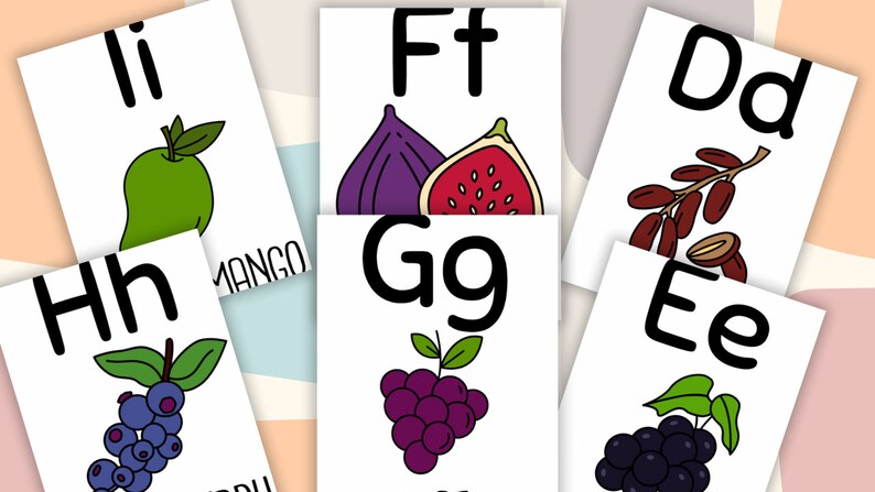 ABC 1-20 Oversized Flashcards, Printable Jumbo ABC Cards, Preschool ...