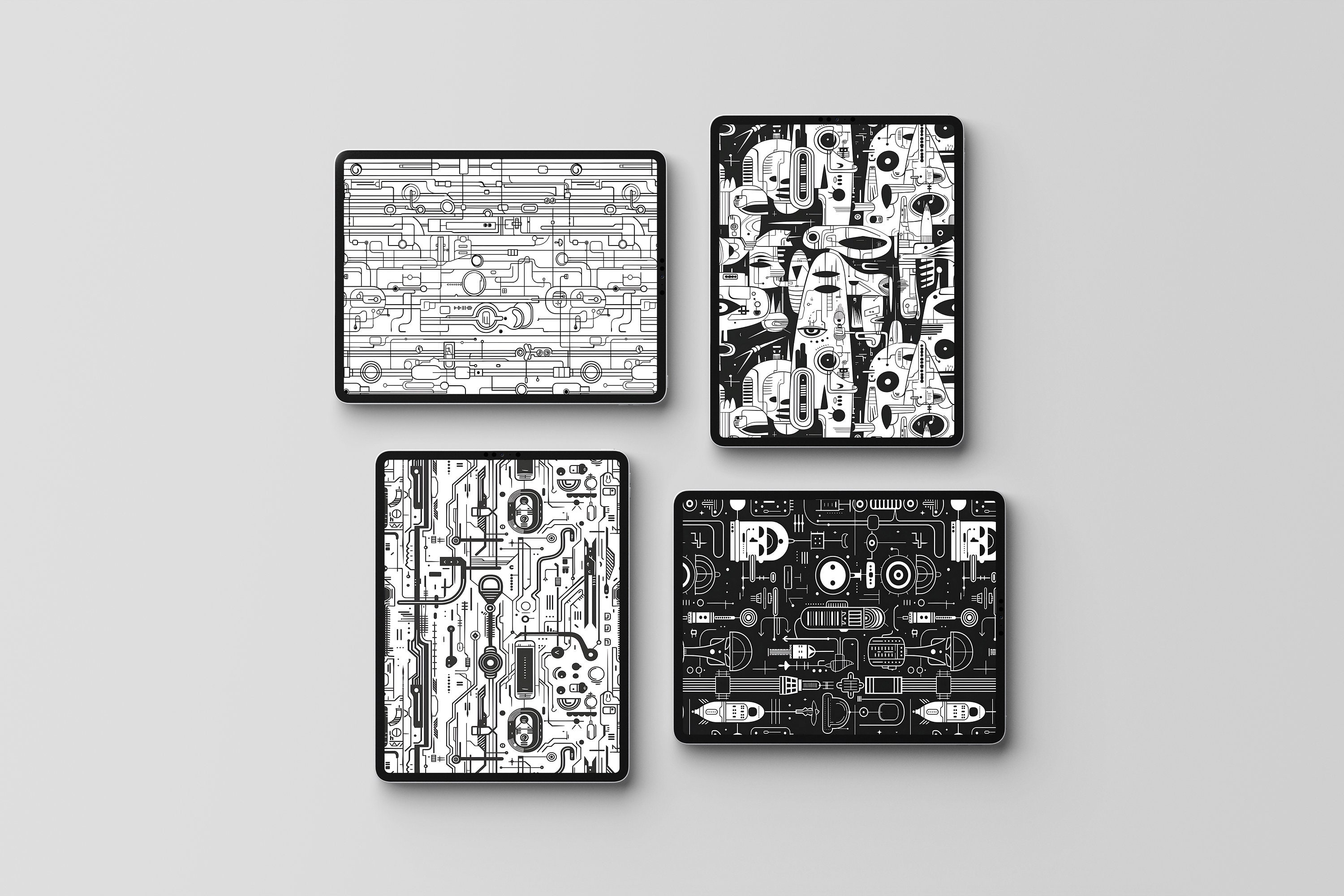 Sci-fi Digital Papers, 22 Digital Scrapbook Paper Pack, 13x13inch ...