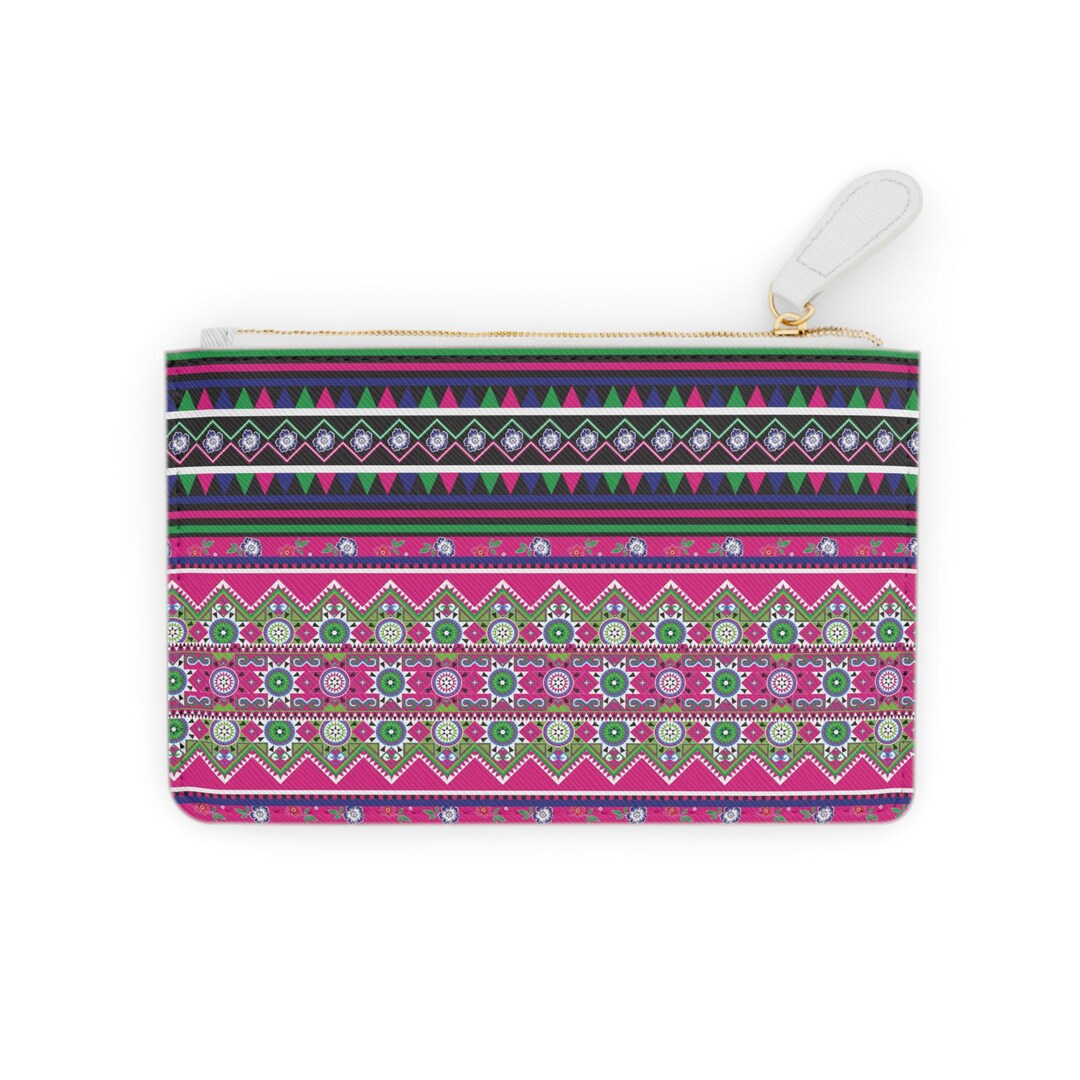 Boho Hmong Mini Clutch Bag, Ethnic Chic Purse, Bohemian Small Handbag ...