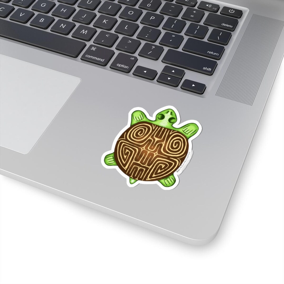 Taino Turtle Kiss-cut Stickers | Turtle Taíno Artdecal - Etsy