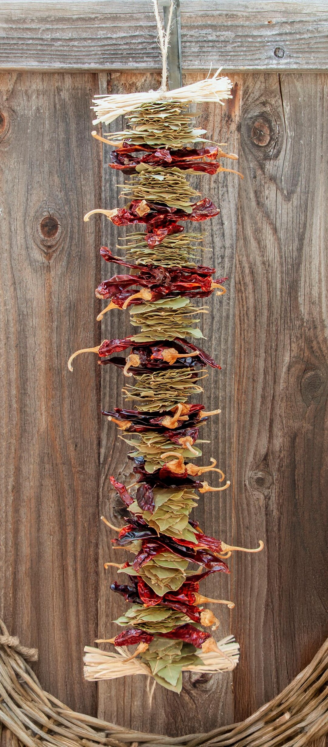 Rustic Chili Pepper Garland - Etsy