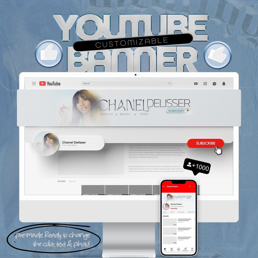 Custom Youtube Banner, Youtube Banner Design, Youtube Banner Designs ...