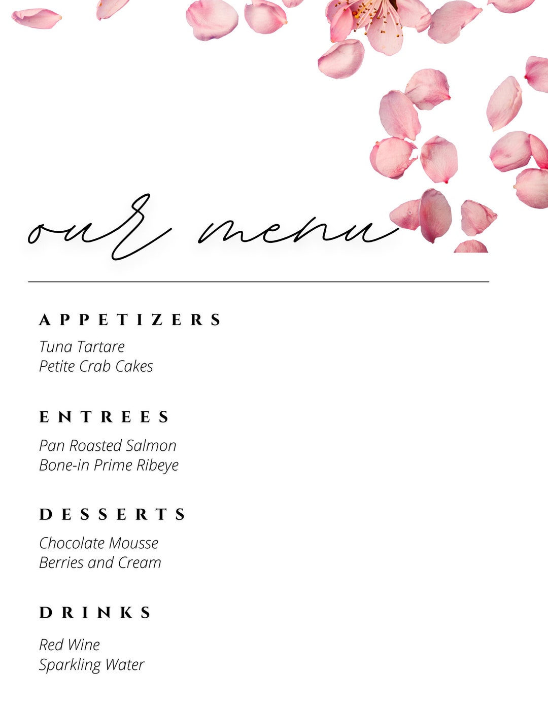 Elegance Unveiled: Stylish Menu Template for Drinks, Food, and Desserts ... Elegance Unveiled: Stylish Menu Template for Drinks, Food, and Desserts ...