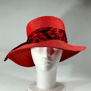 Women's Vintage Red Floppy Hat - Etsy