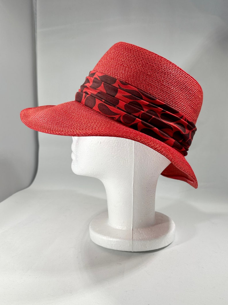 Women's Vintage Red Floppy Hat - Etsy