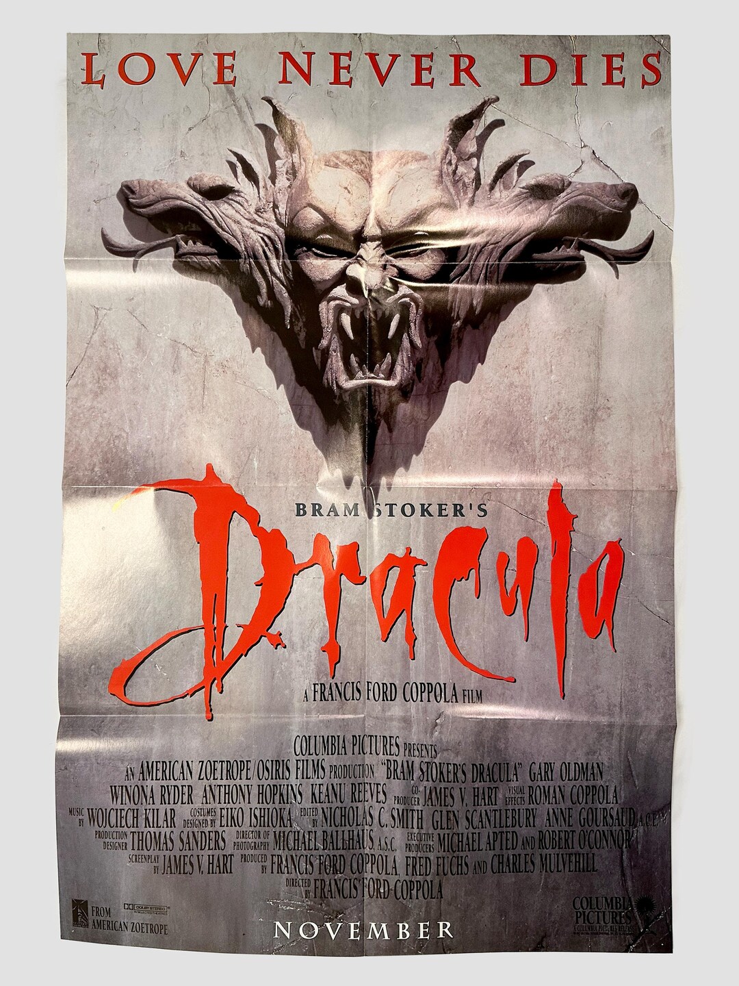 Bram Stoker's Dracula Original Movie Poster (1992) - Etsy