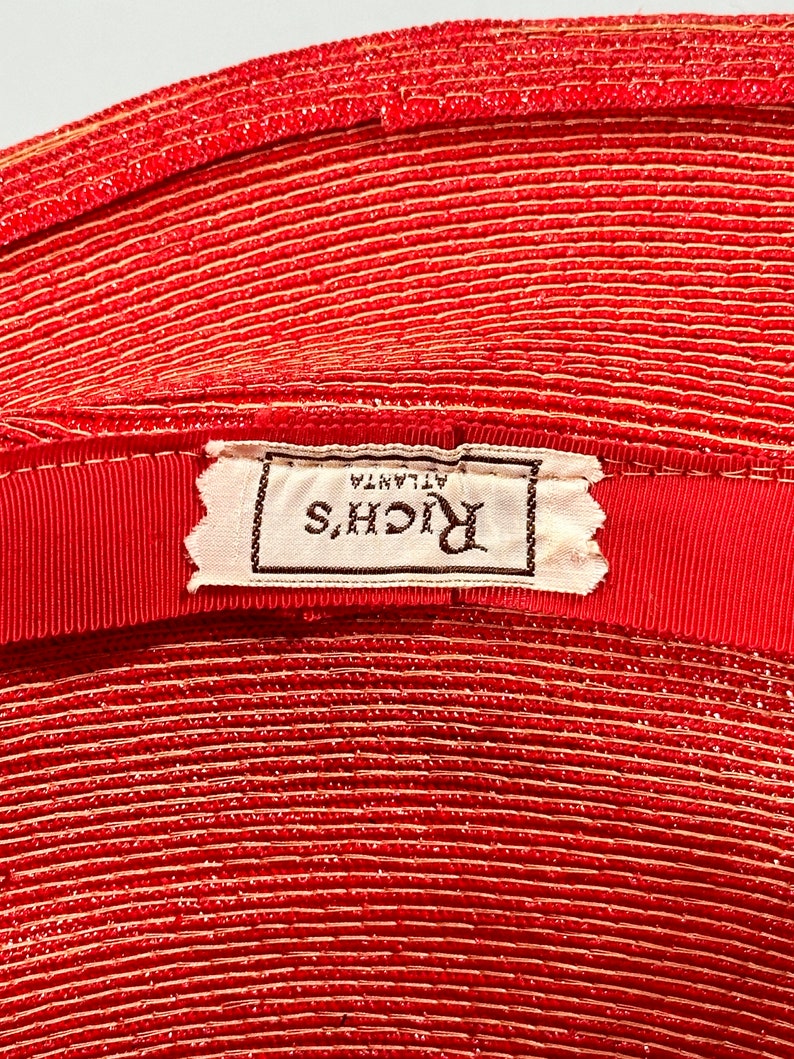 Women's Vintage Red Floppy Hat - Etsy