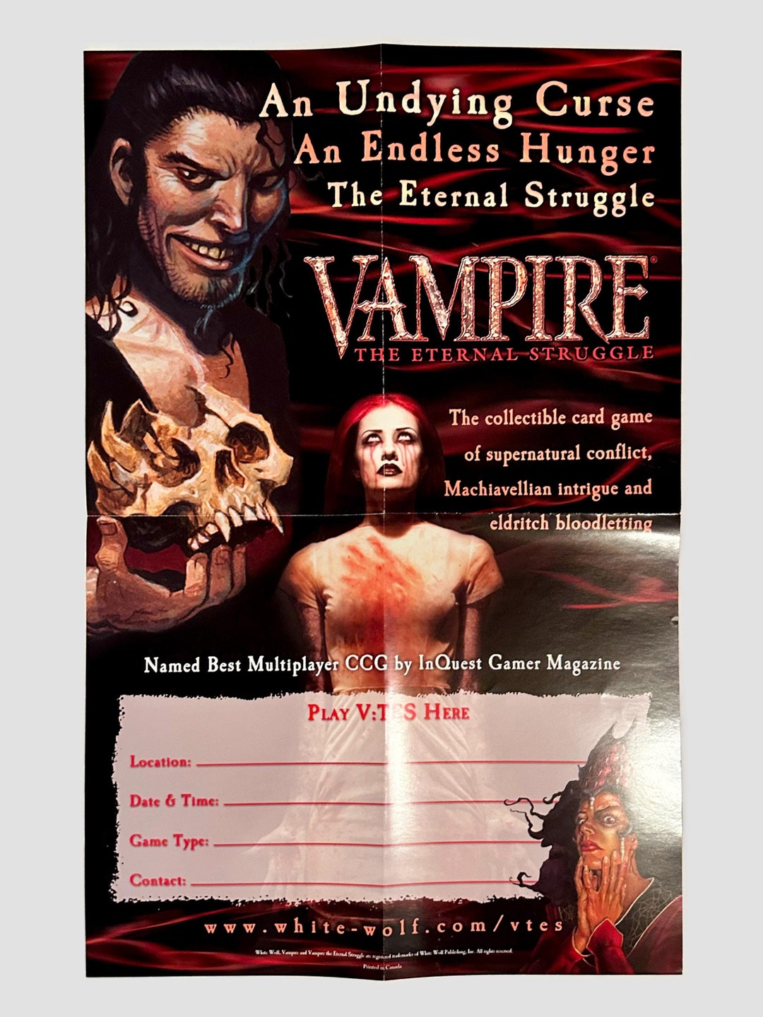 VTES 2-sided Poster - Playmat on Back - Etsy