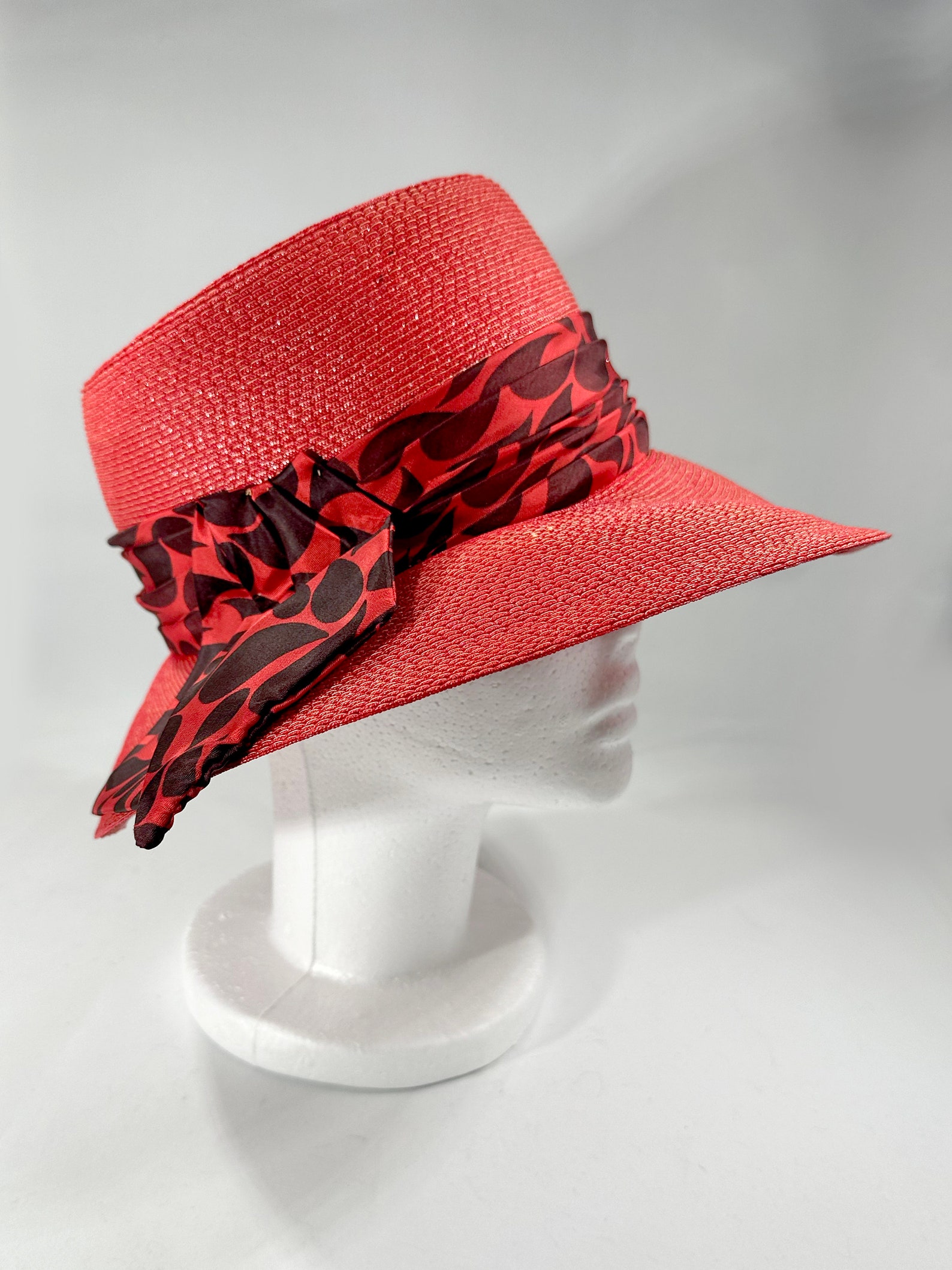 Women's Vintage Red Floppy Hat - Etsy