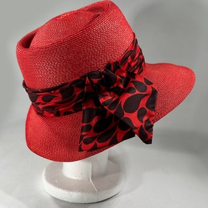 Women's Vintage Red Floppy Hat - Etsy