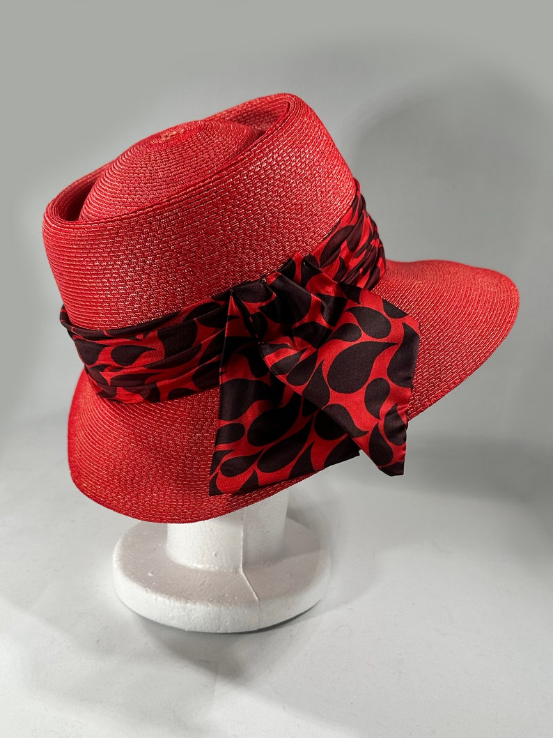 Women's Vintage Red Floppy Hat - Etsy