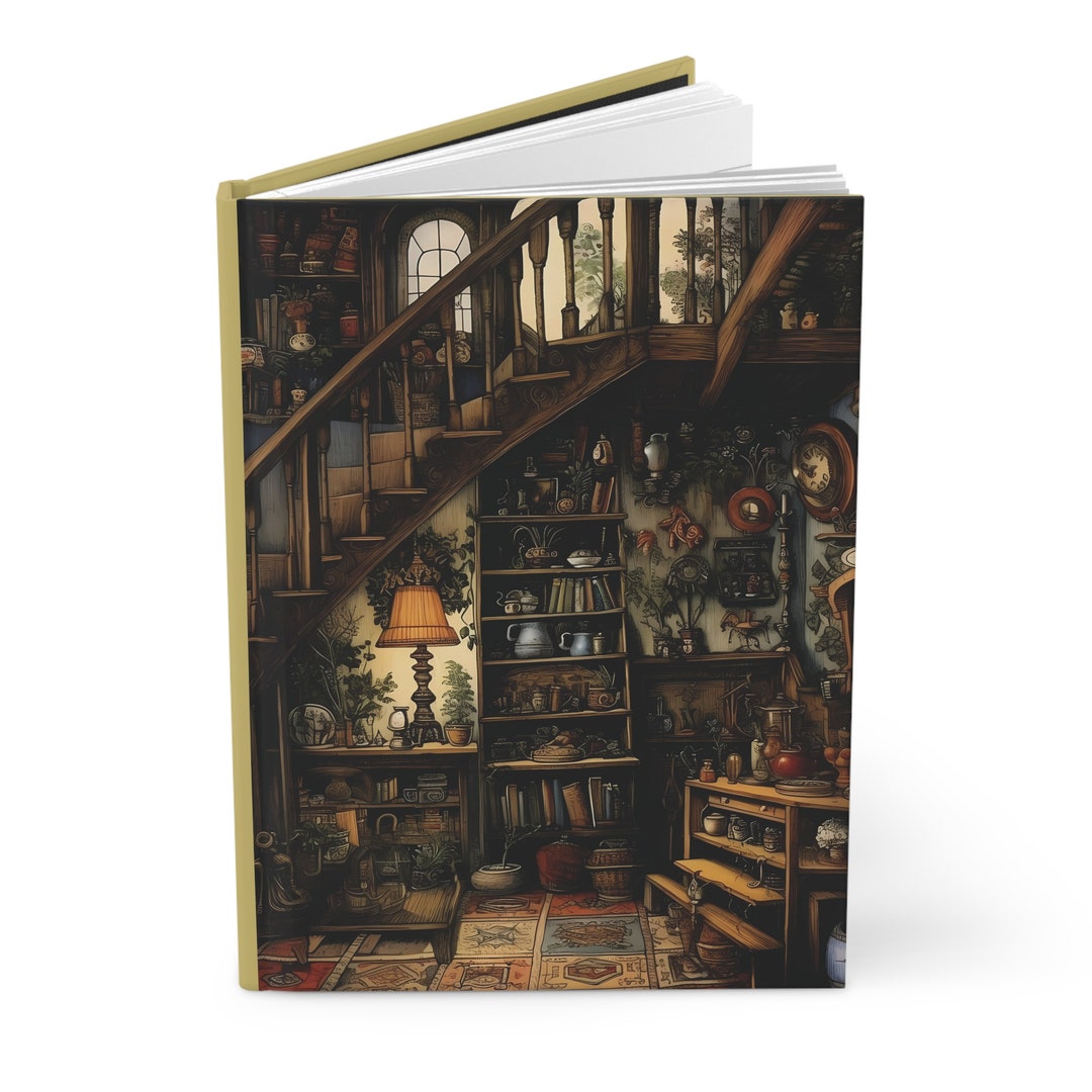 Dark Cottagecore Blank Lined Journal Notebook Hardbound and Lined 150 ...