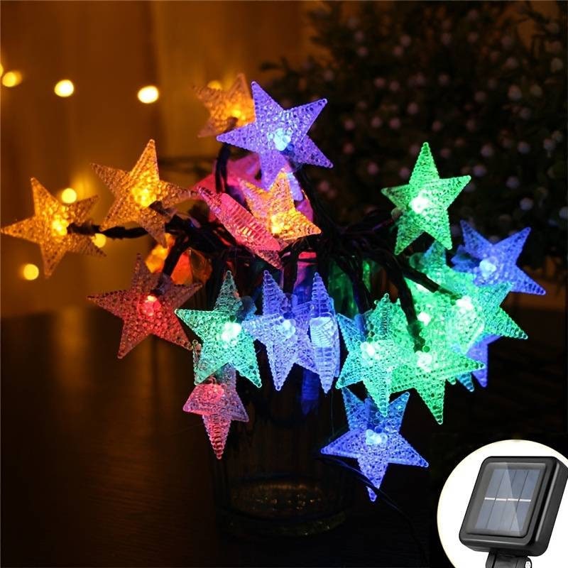 Solar Star Lights Outdoor - Etsy