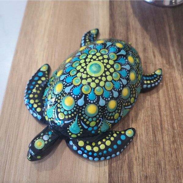 Painted Rock Turtle - Etsy