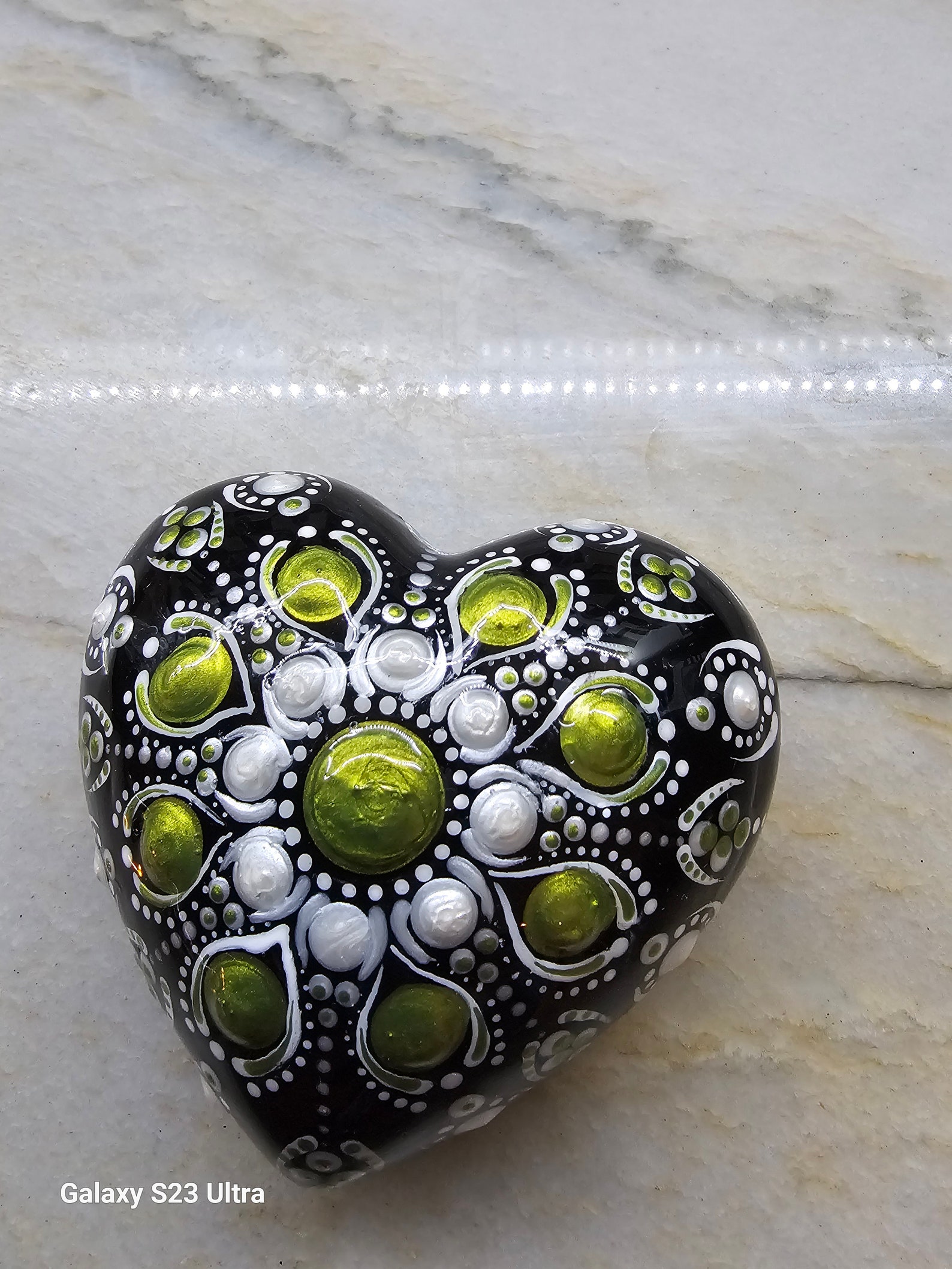 Puffy Heart 3x3 Inch Hand Moulded Dot Mandala Design - Etsy