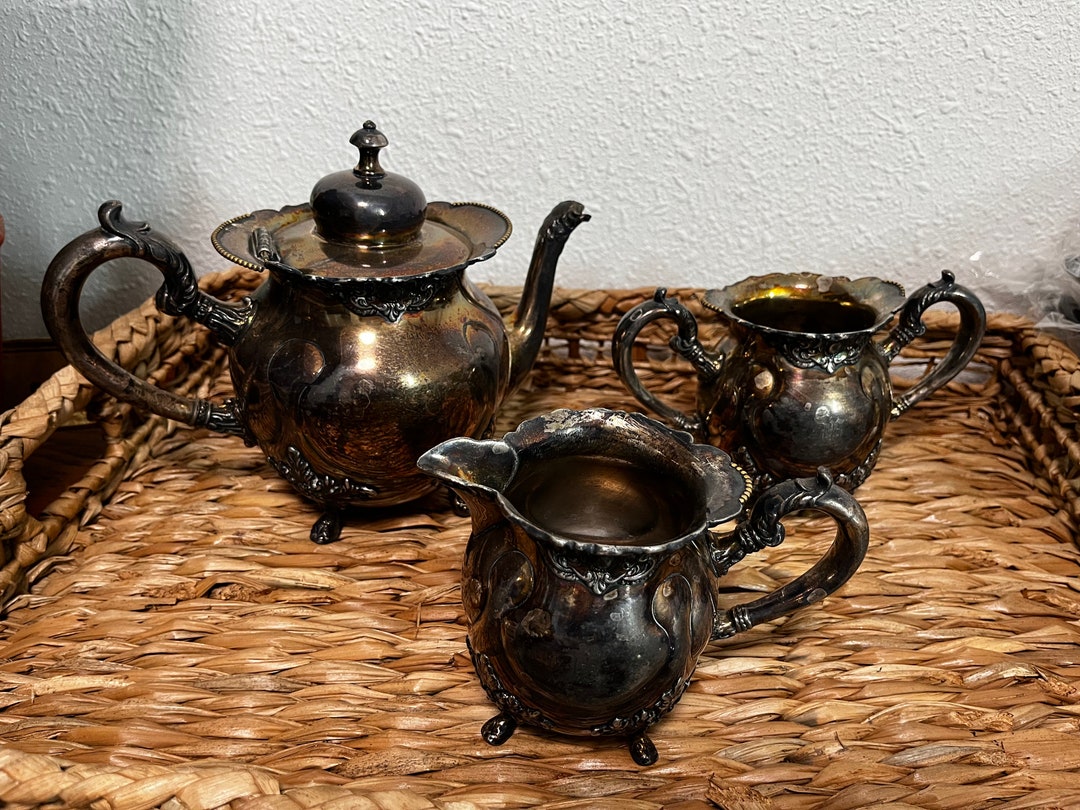 Antique Silverplate Tea Set by Manhattan Silverplate | Late 1800s ...