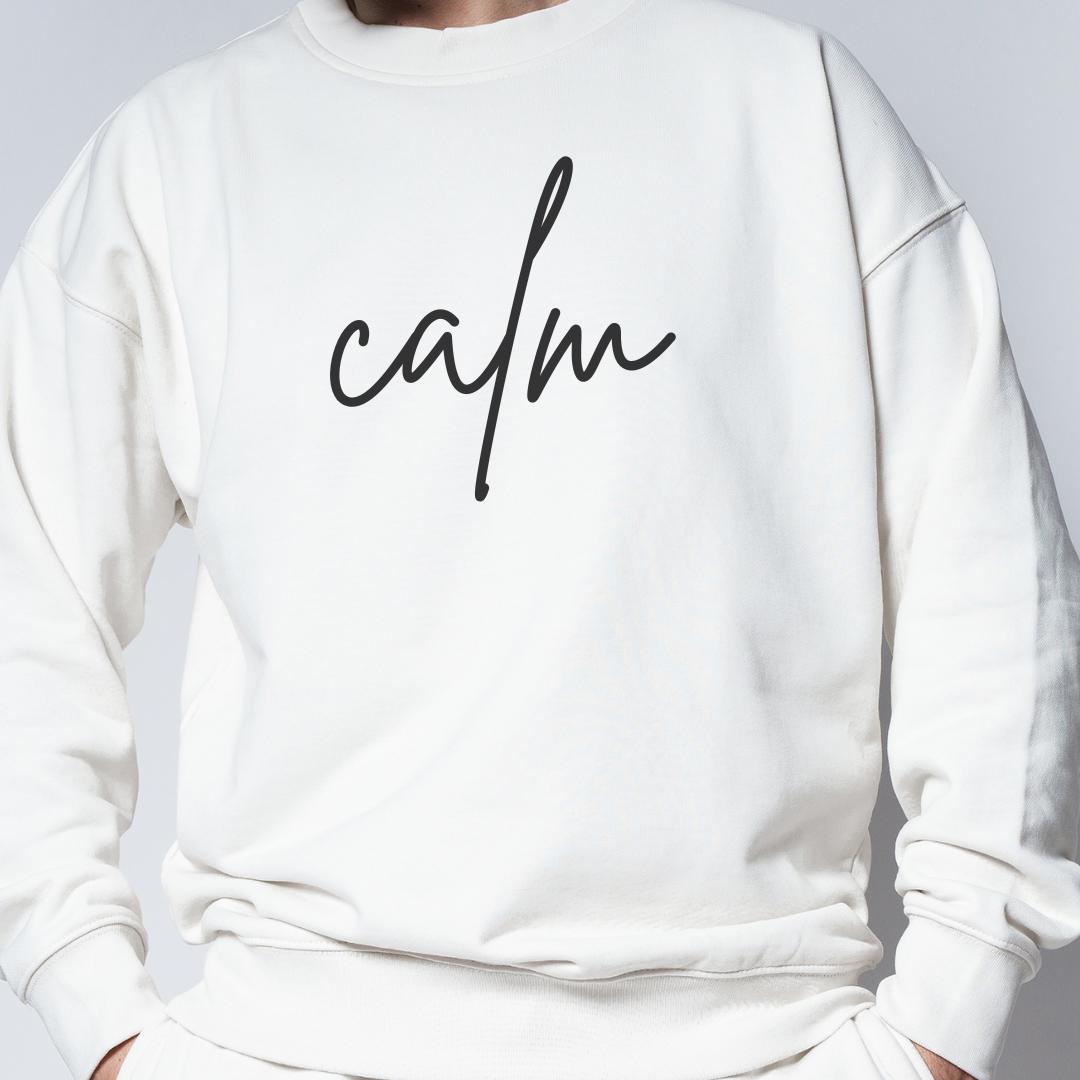 Calm Sweatshirt: Motivational Unisex Shirt Calm Mind Graphic Tee - Etsy