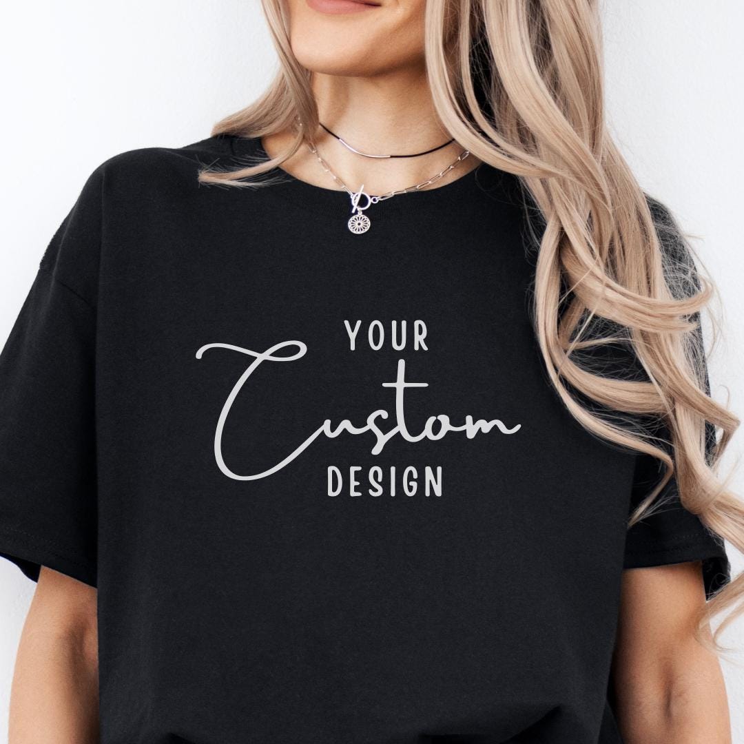 Personalized T-shirt Add Your Own Text Custom Logo T-shirts Custom ...