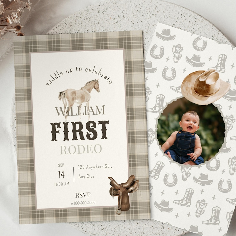 Custom Rodeo Theme Invite - Etsy