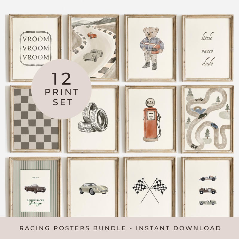 Vintage Racing Wall Decor - Etsy