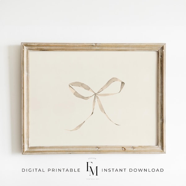 Cream Bow - Etsy